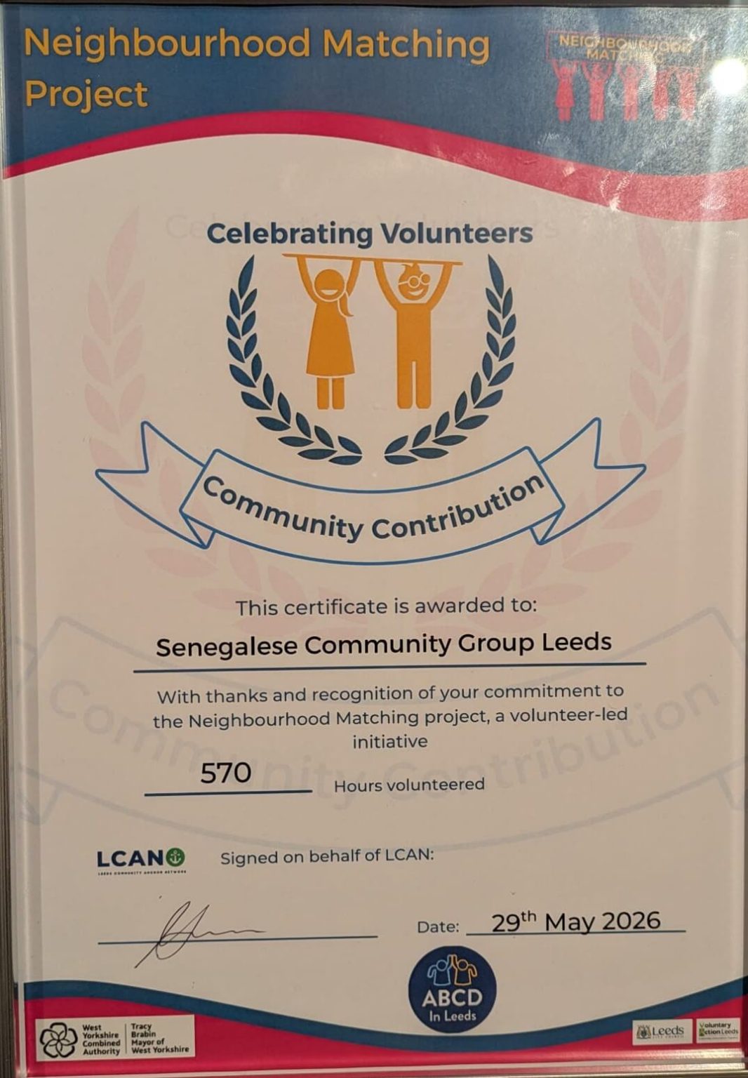Senegalese community group in Leeds receive community contribution ...